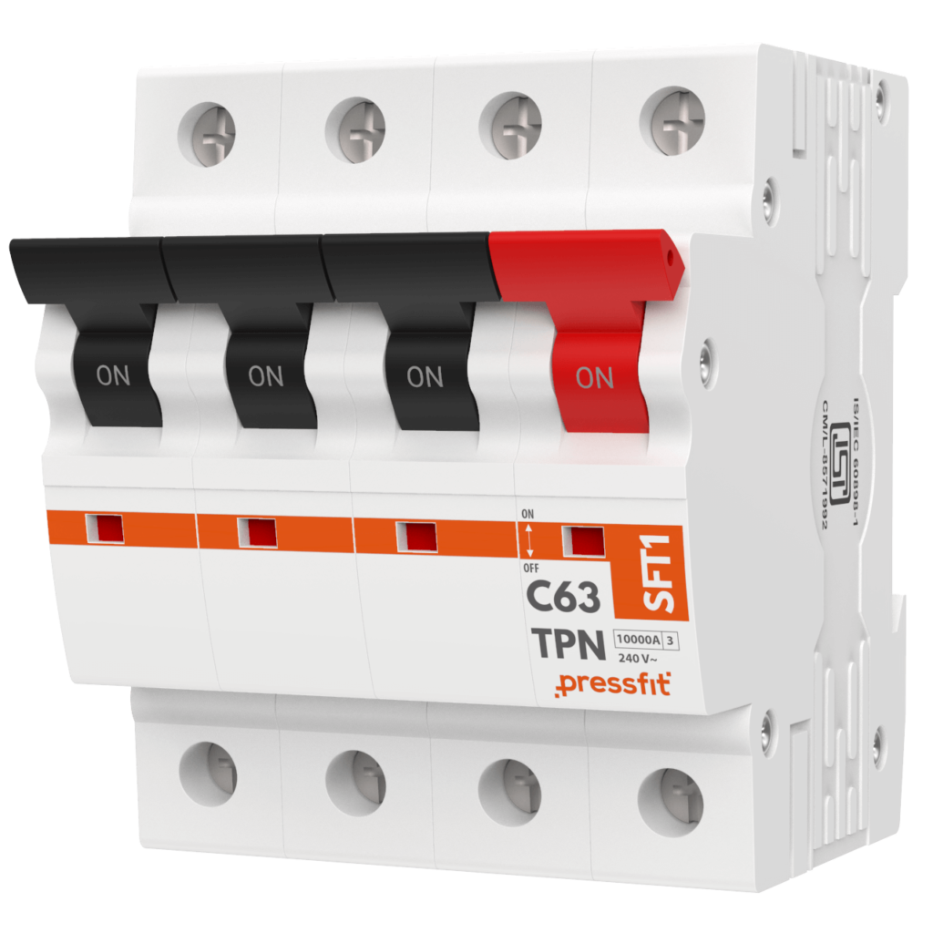 SFT1 MCB - Miniature Circuit Breakers Manufactured In India by Pressfit