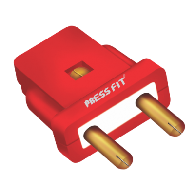 2 & 3 Pin Plug Tops & Multi-Plugs Manufactured By Press Fit