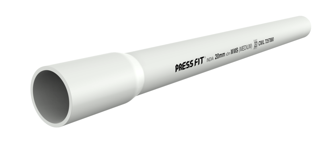 Premium FRLS PVC Conduit Pipes At Best Price by Press Fit